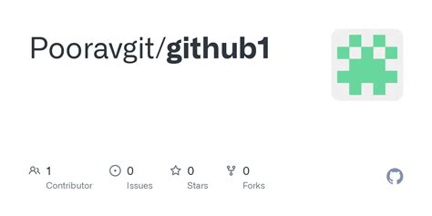 GitHub Pooravgit Github