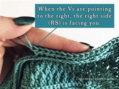 How To Differentiate The Right Side And Wrong Side In Crochet