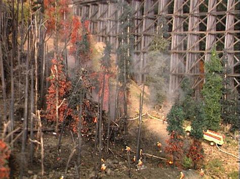 Creating A Model Forest Fire Model Railroad Academy