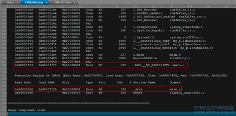 Flash 使用attribute，於指定位置放入固定變數問題 Stm32 论坛 意法半导体stm32stm8技术社区