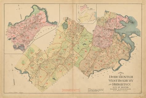 West Roxbury Massachusetts 1899 Map Plate 31 Replica Or Etsy