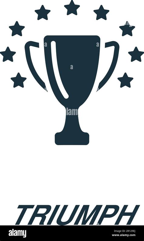 Triumph Icon Monochrome Simple Sign From Challenges Collection Triumph Icon For Logo