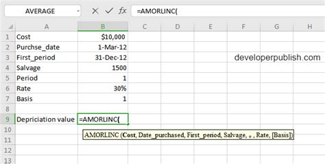 How To Use Amorlinc Function In Excel Developer Publish