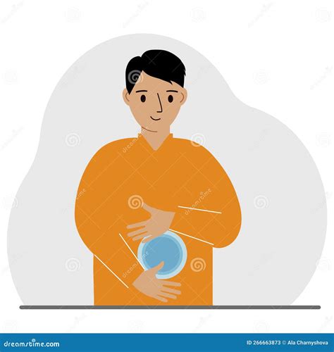 Healthy Intestines Depicted With Gut Outline And Love Symbol With