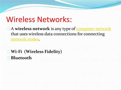 Wireless Networks Ppt PPTX