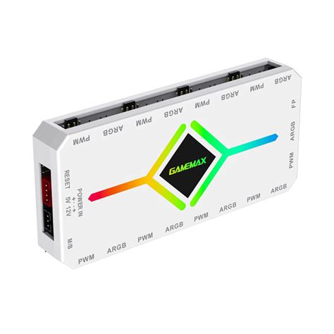 خرید کنترلر نورپردازی فن GameMax ARGB PWM V4 0 White از فروشگاه اگزو گیم