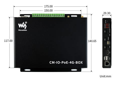 Industrial Iot Mini Computer Add Ons 4g Poe Features Based On Raspberry Pi Compute Module