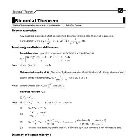 Theory English Pdf Mathematics Notes Teachmint