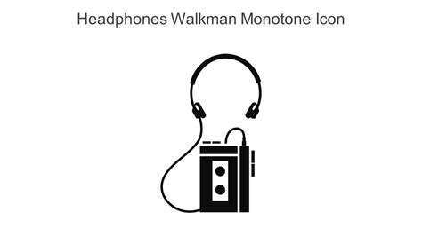 Headphones Walkman Monotone Icon In Powerpoint Pptx Png And Editable Eps Format PPT Example