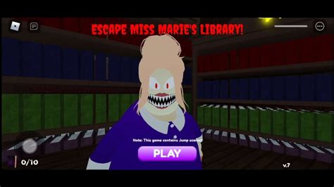 Roblox Escape Miss Maries Library 1 Uno And Sasha Play Roblox