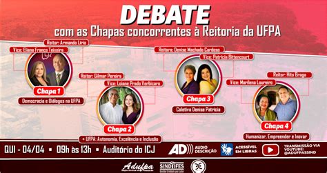 Debate Com As Chapas Concorrentes à Reitoria Da Ufpa é Quinta 0404