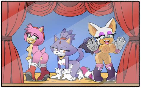 Post Amy Rose Blaze The Cat Leatherruffian Rouge The Bat Sonic