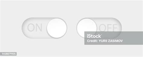 흰색 배경에 격리된 스위치 버튼을 토글합니다 벡터 3d 그림 에 대한 스톡 벡터 아트 및 기타 이미지 그래픽 사용자 인터페이스 디자인 Istock
