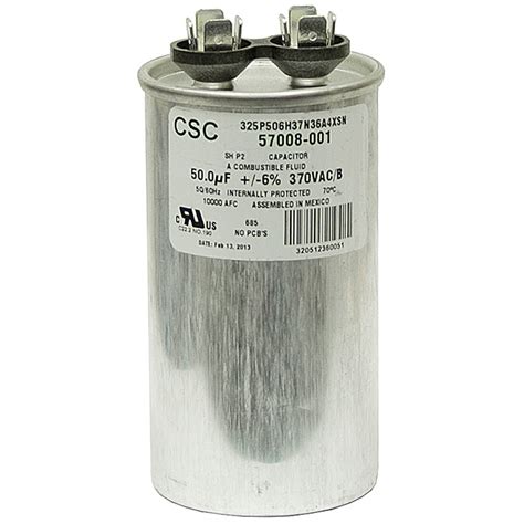 50 Mfd 370 Vac Run Capacitor Csc 325p506h37n36a4xsn Motor Run