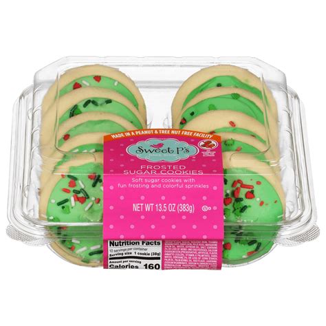 Sweet Ps Bake Shop Holiday Green Frosted Sugar Cookies 135 Oz