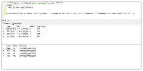 Creating A Timestamp Column From A SQL Query When The Date And Time Is