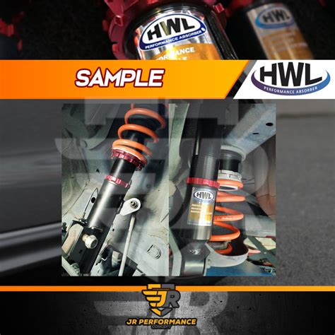 HWL ST1 Fully Adjustable Suspension Coilover Hi Lo Soft Hard Hilow Soft Hard Adjustable Inspira