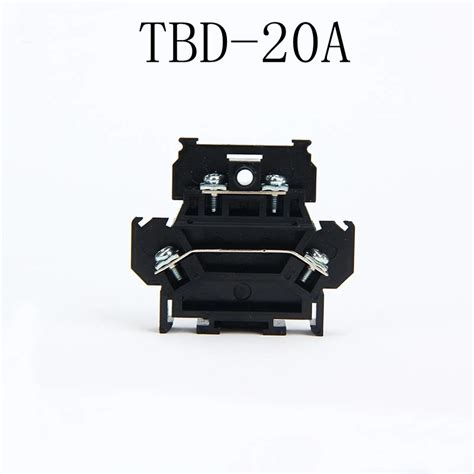 1pcs tbd 20a double layer connection terminal guide rail assembly