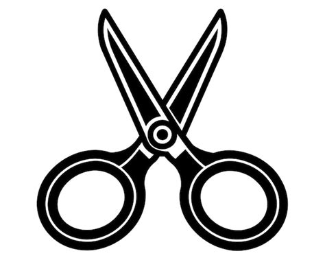 A Black Pair Of Scissors With The Word T On The Bottom Premium Ai