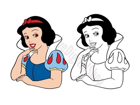 Snow White Face Drawing