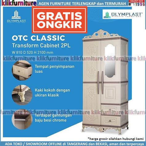 Lemari Pakaian Plastik Pintu Laci Olymplast Otc Pl St Classic Lazada Indonesia