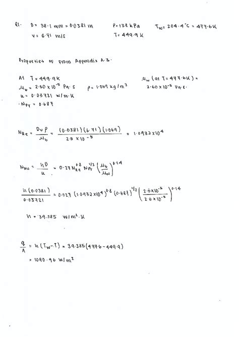 Assignment Heat And Mass Transfer Docsity