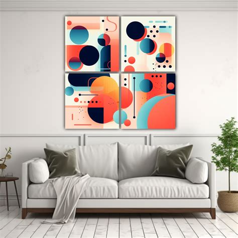 Cuadro Inspirador De Arte De Pared Suave Con Formas Decocuadros