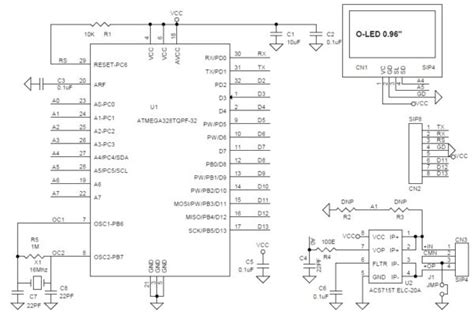 Current Meter Using 096 Oled Display Electronics Lab