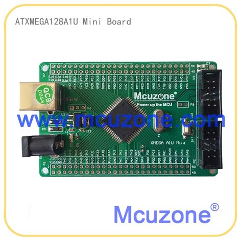 ATMEL ATxmega128A1U Mini Board 12Bit ADC 12Bit DAC 8UART USB 2 0 Full Speed Device JTAG PDI