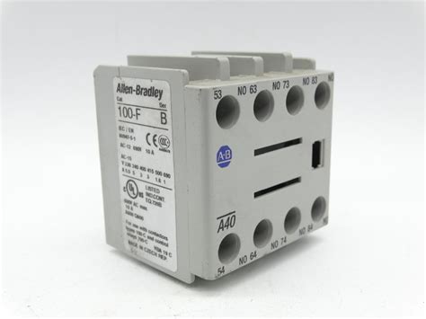 Allen Bradley 100 Fa40 Series B Contact Block