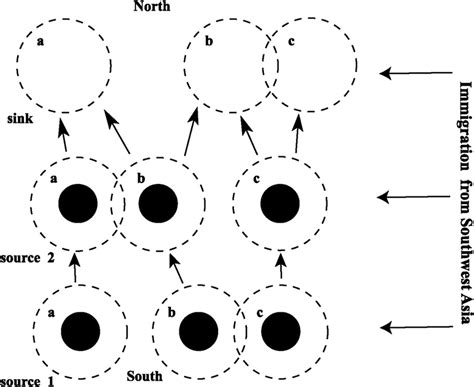 Sink And Source Model Diagram From Dennell Et Al In This Download Scientific Diagram