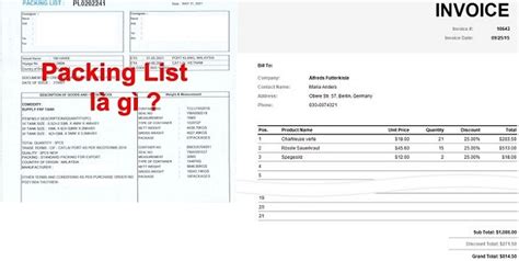 Invoice Packing List là gì Đọc và sử dụng như thế nào
