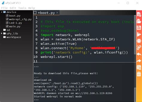 Micropython筆記02：使用webrepl遠端操控 Nodemcuesp32