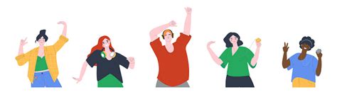 사람들은 헤드폰으로 음악을 듣습니다 여자와 소년은 개인 멜로디를 즐길 수 있습니다 플랫 벡터 음악에 대한 스톡 벡터 아트 및 기타 이미지 Istock