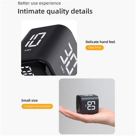Portable Cube Timer Gravity Sensor Rotating Timer Bd