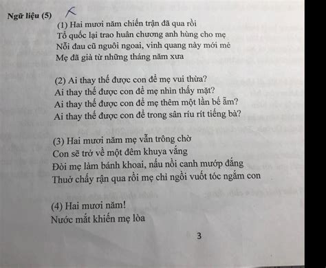 Phân tích giúp mik vs mik cảm ơn Ngữ liệu 5 f 1 Hai mươi năm chiến