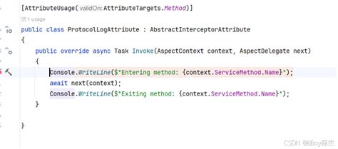 Dotnet8简单使用aspectcore框架net 使用aspectcore Csdn博客