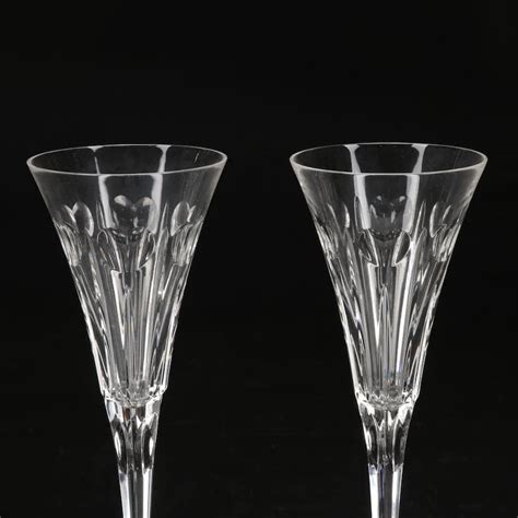Waterford Crystal Millennium Series Love Champagne Flutes Ebth