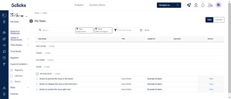 Creating Issue Tasks