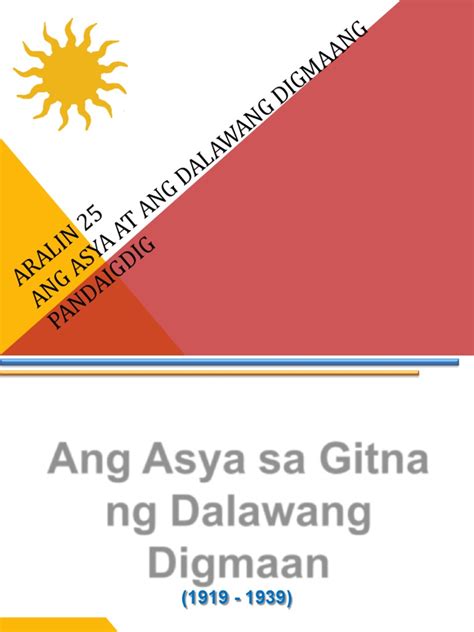 Asya Sa Gitna Ng 2 Digmaan Pdf
