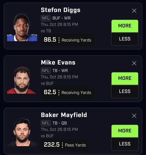 Nfl Prizepicks Predictions Week 8 Dfs Prop Picks Thursday Night