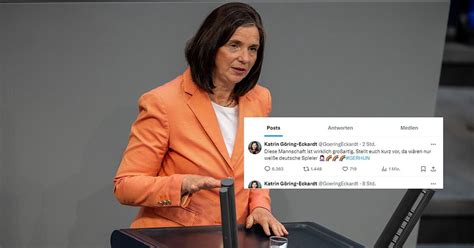 Nur weiße Spieler Tweet nach DFB Sieg Göring Eckardt reagiert auf Skandal Post STIMME de