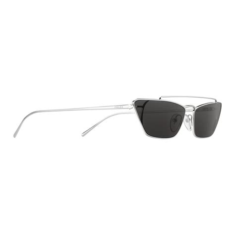 Prada Prada Ultravox Black Steel Cat Eye Sunglasses Prada
