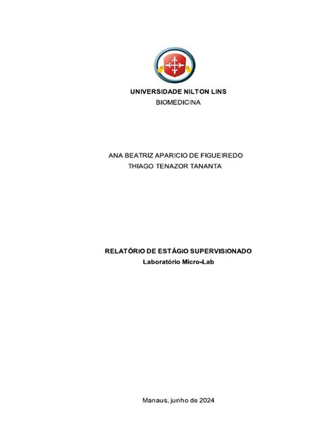Relatorio Micro Lab Pdf