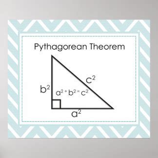 Pythagorean Theorem Posters Zazzle