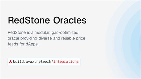 Redstone Oracles Avalanche Builder Hub