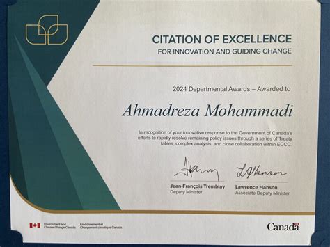 Ahmadreza Reza M On Linkedin Im Grateful For This Recognition And