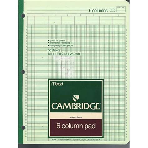 Cambridge Analysis Pad 50 Sheets