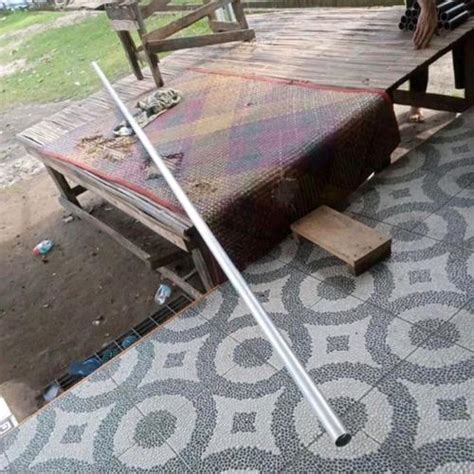 Jual Galah Sawit Egrek Fiber Original 45 Hitam 2m Klem Kab