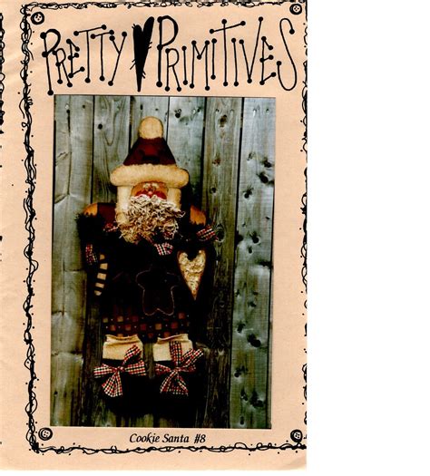 Primitive Santa Doll Uncut Pattern Large Prim Santa Claus Pretty